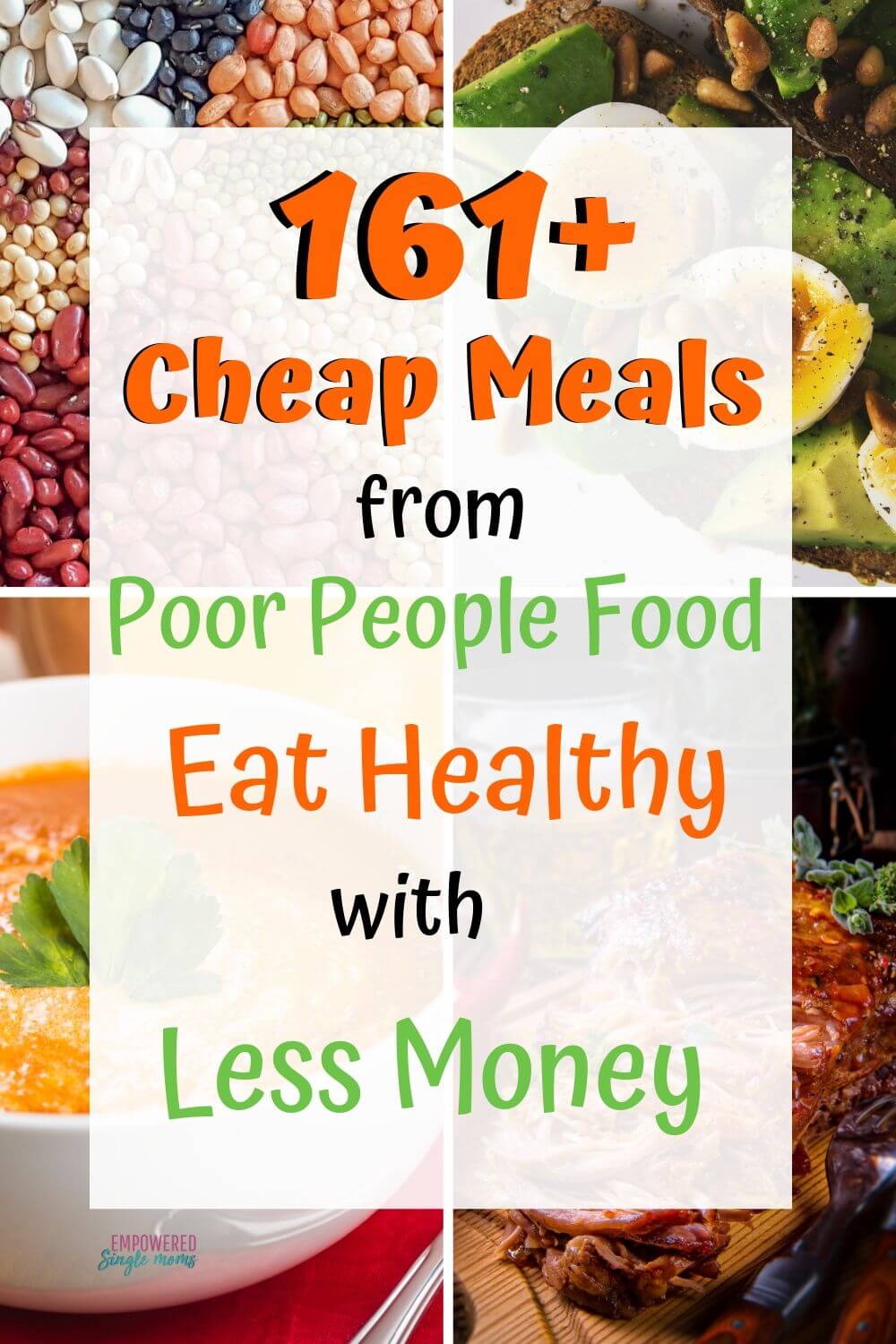 161 Dirt Cheap Poverty Meals Eat Healthy When Money is Tight for Single ...